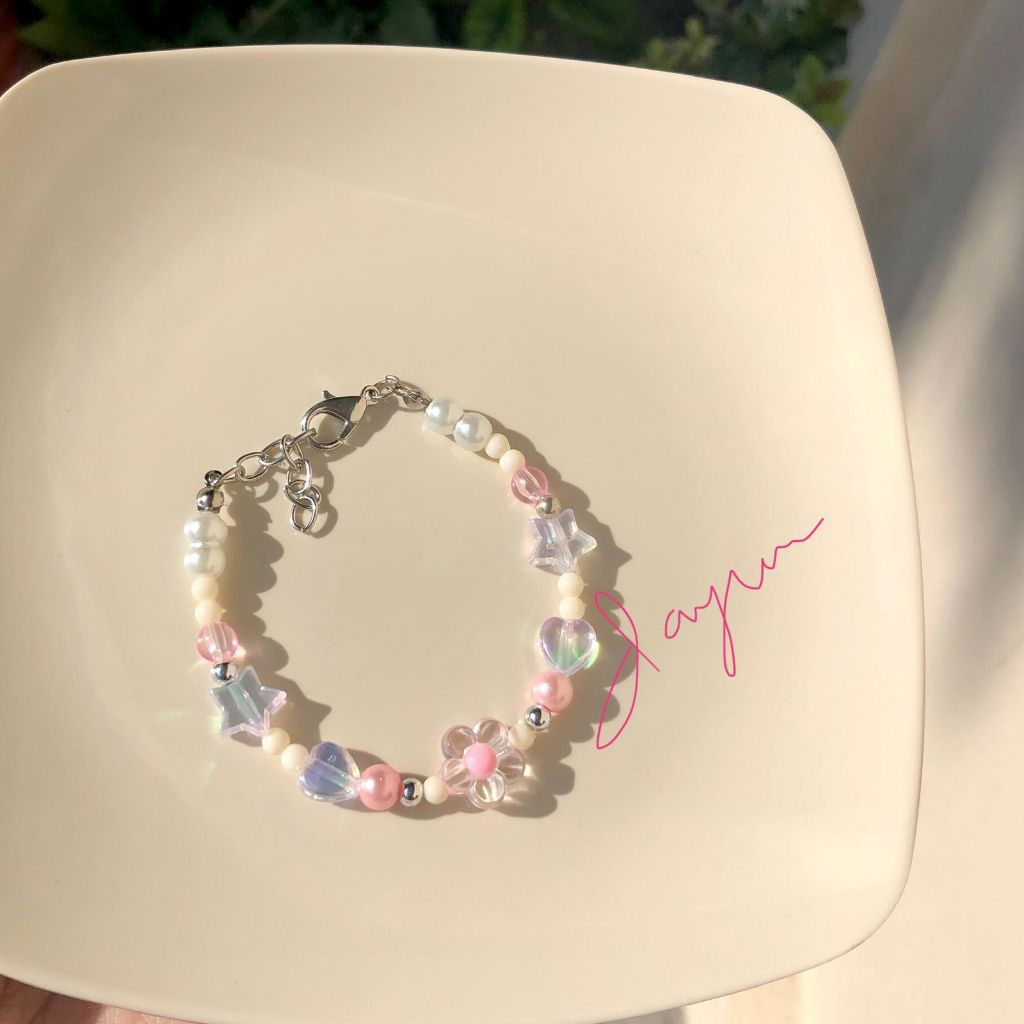Jual [8]Bracelet Ring Korea/ Gelang manik lucu murah/ gelang mutiara ...