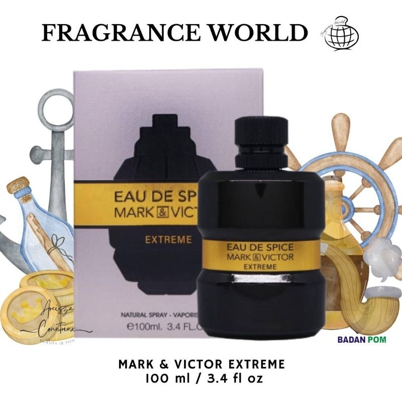 Jual Fragrance World Eau De Spice Mark & Victor Extreme EDP 100ml ...