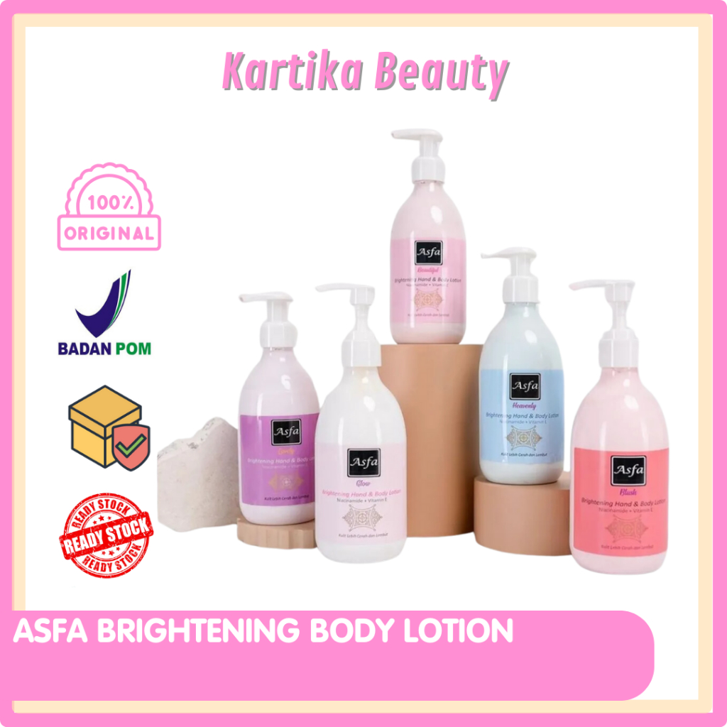 Jual ASFA BRIGHTENING BODY LOTION 300 ML BODI LOSYEN PEMUTIH INSTAN ...