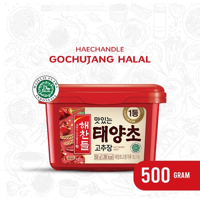 Jual CJ HAENCHANDLE GOCHUJANG PASTE 500GR WHEAT BASE RED PEPPER PASTA CABAI KOREA | Shopee Indonesia