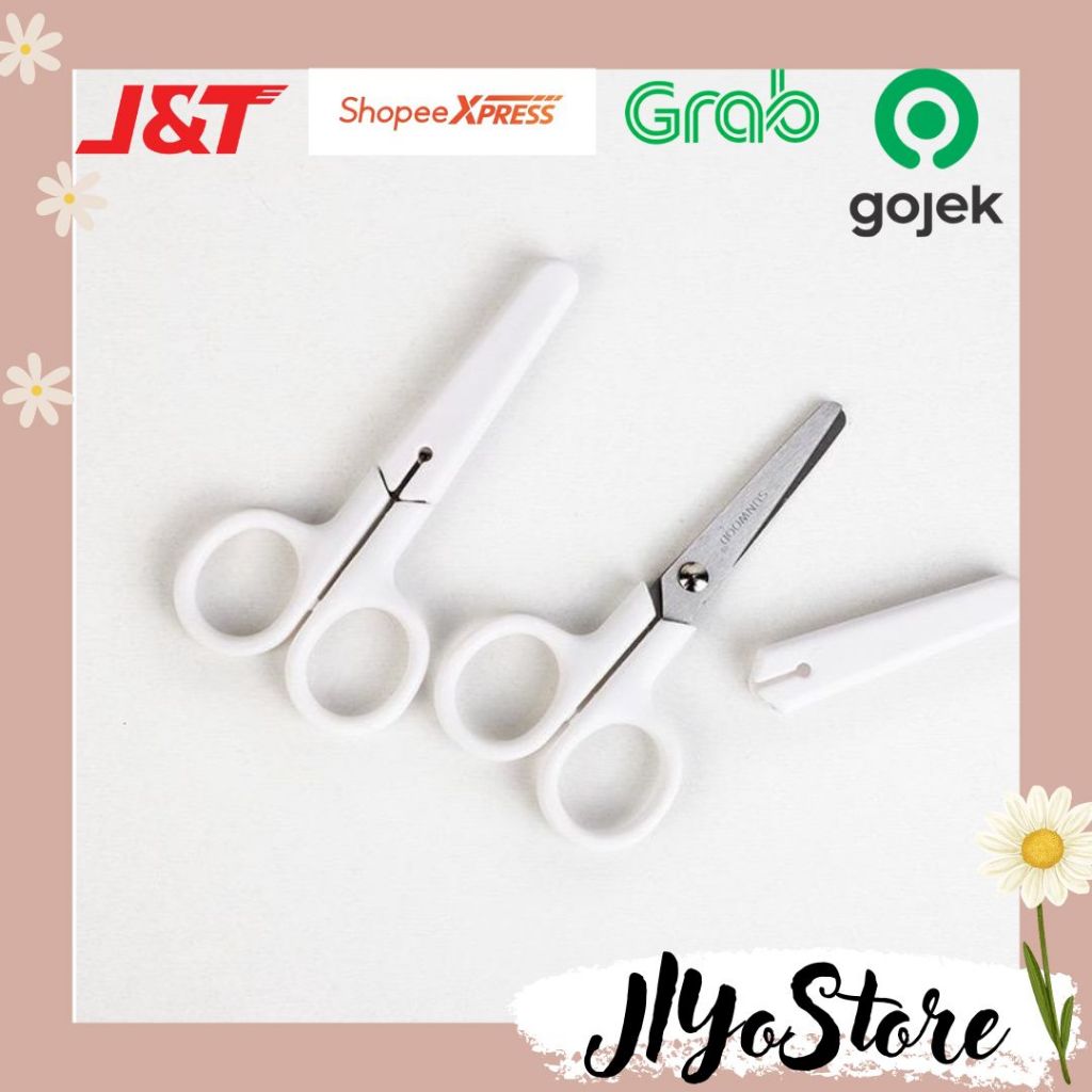 Jual Gunting Mini Putih Kecil Pemotong Kertas Peralatan Sekolah ATK ...