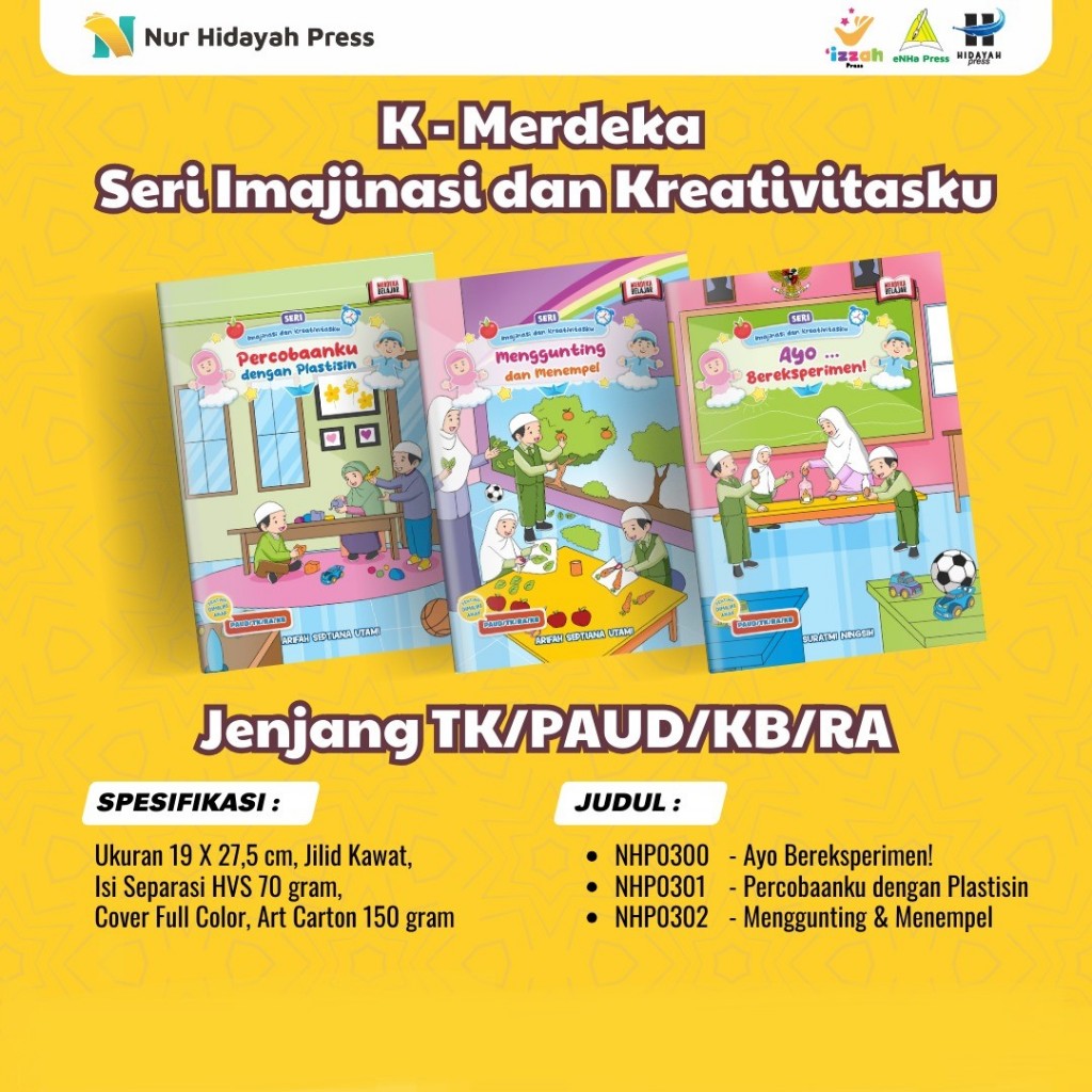 Jual Buku Seri Imajinasi dan Kreativitasku Kurikulum Merdeka Paud/KB/RA/TK | Shopee Indonesia