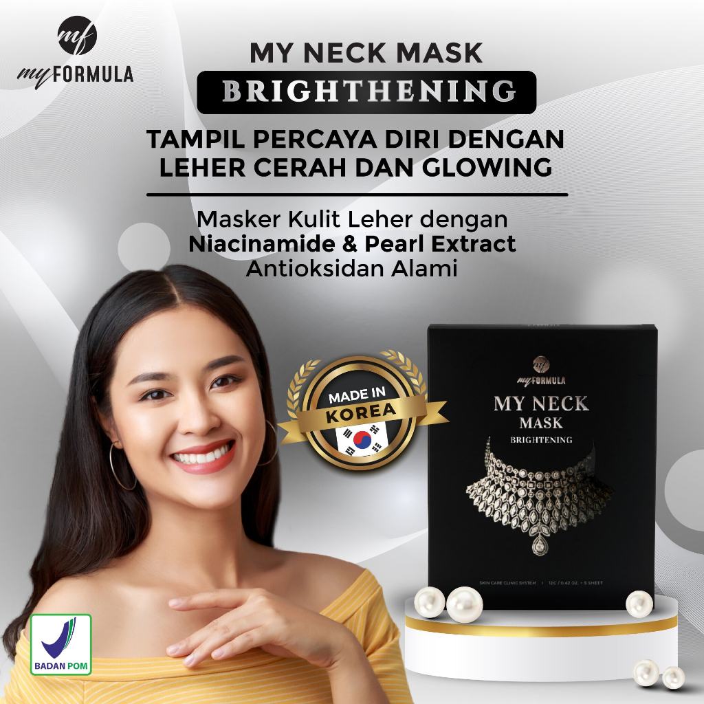 Jual MY FORMULA MY NECK MASK BRIGHTENING Masker Pemutih Pembersih Leher ...