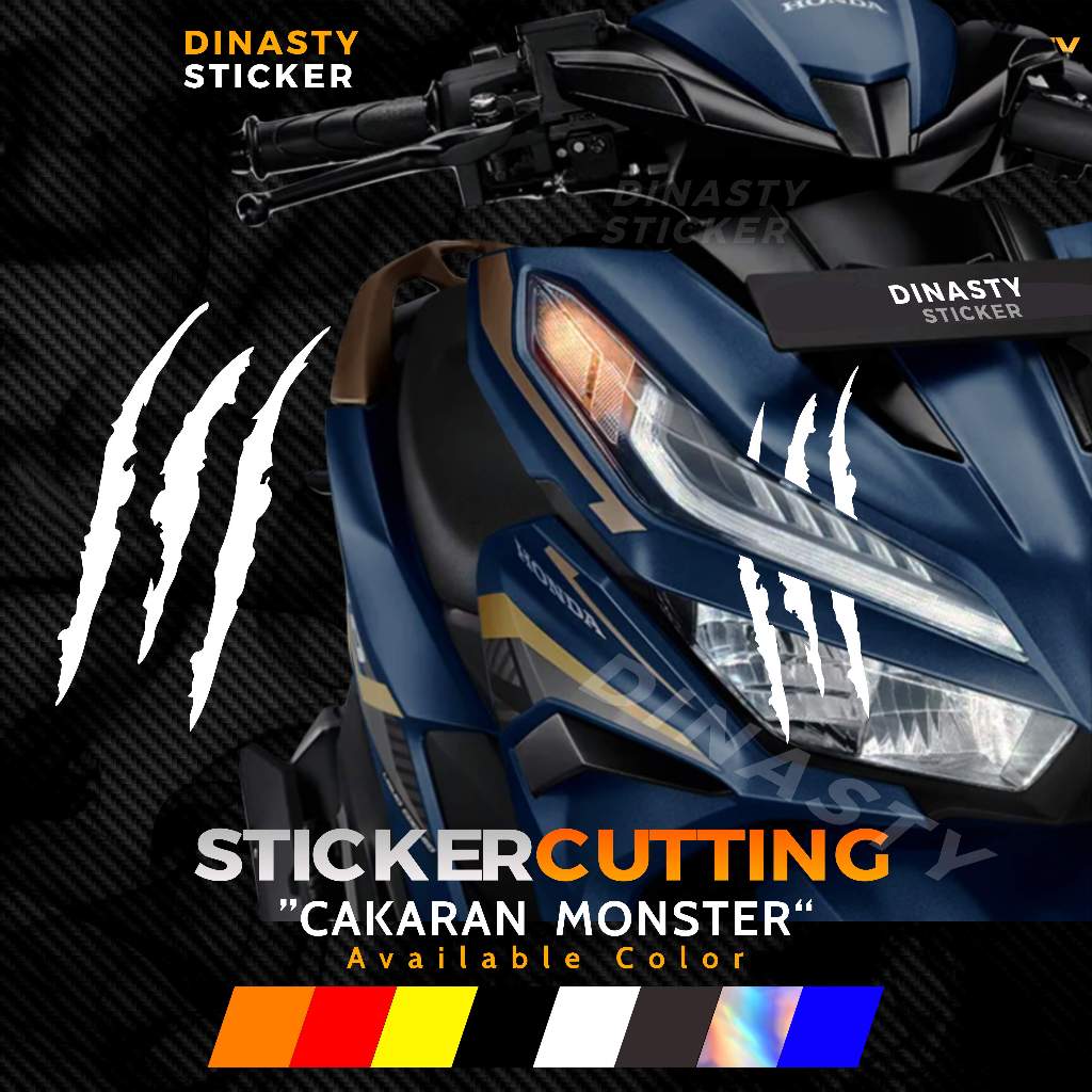 Jual STICKER STIKER CUTTING CAKARAN MONSTER KECIL SCRATCH WOLFERINE ...