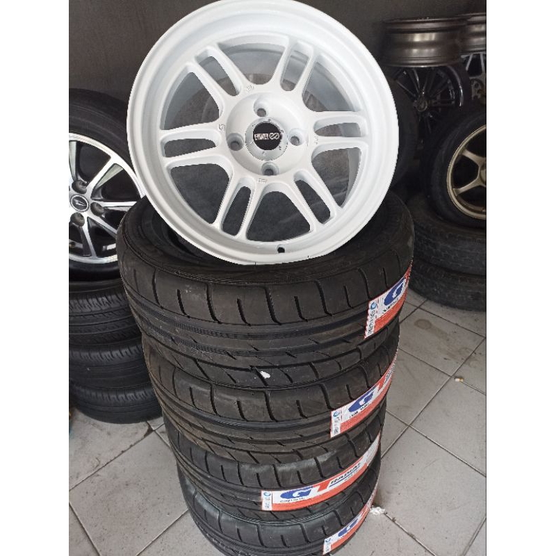 Jual paket velg baru enkei rpf 1 ring 15 dan ban gt sx2 | Shopee Indonesia