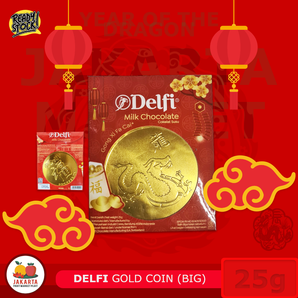 Jual [READY STOCK] DELFI BIG COIN GOLD Chinese New Year koin coklat ...