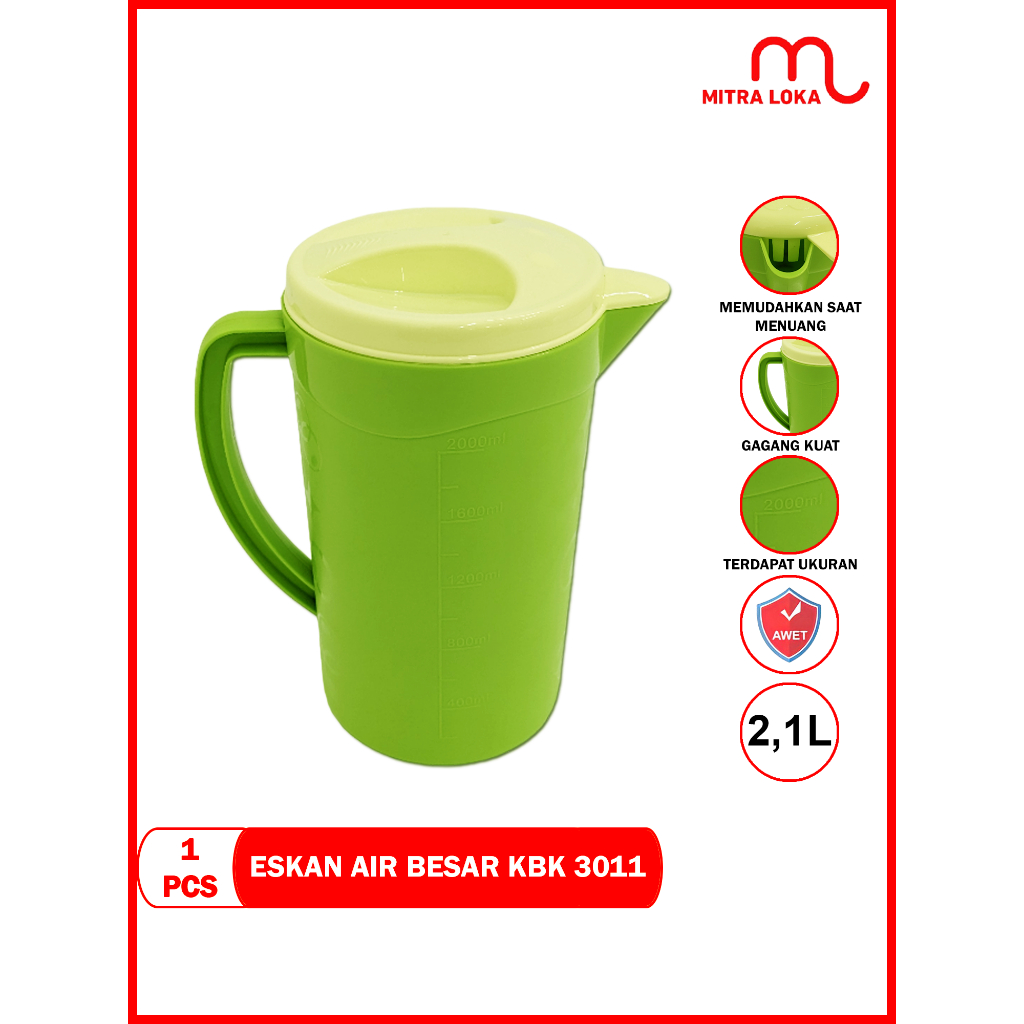 Jual Mitra Loka Teko 2 Liter KBK 3011 Golden Sunkist | Shopee Indonesia