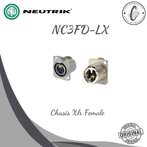 Jual Neutrik NC3FD XLR Female Chasis Original | Shopee Indonesia