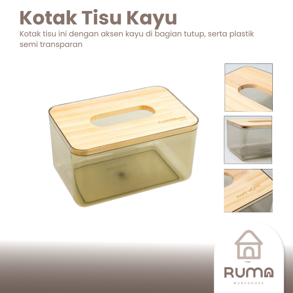 Jual Kotak Tisu Transparan Minimalis Box Tissue Meja Makan Rumah Kantor ...