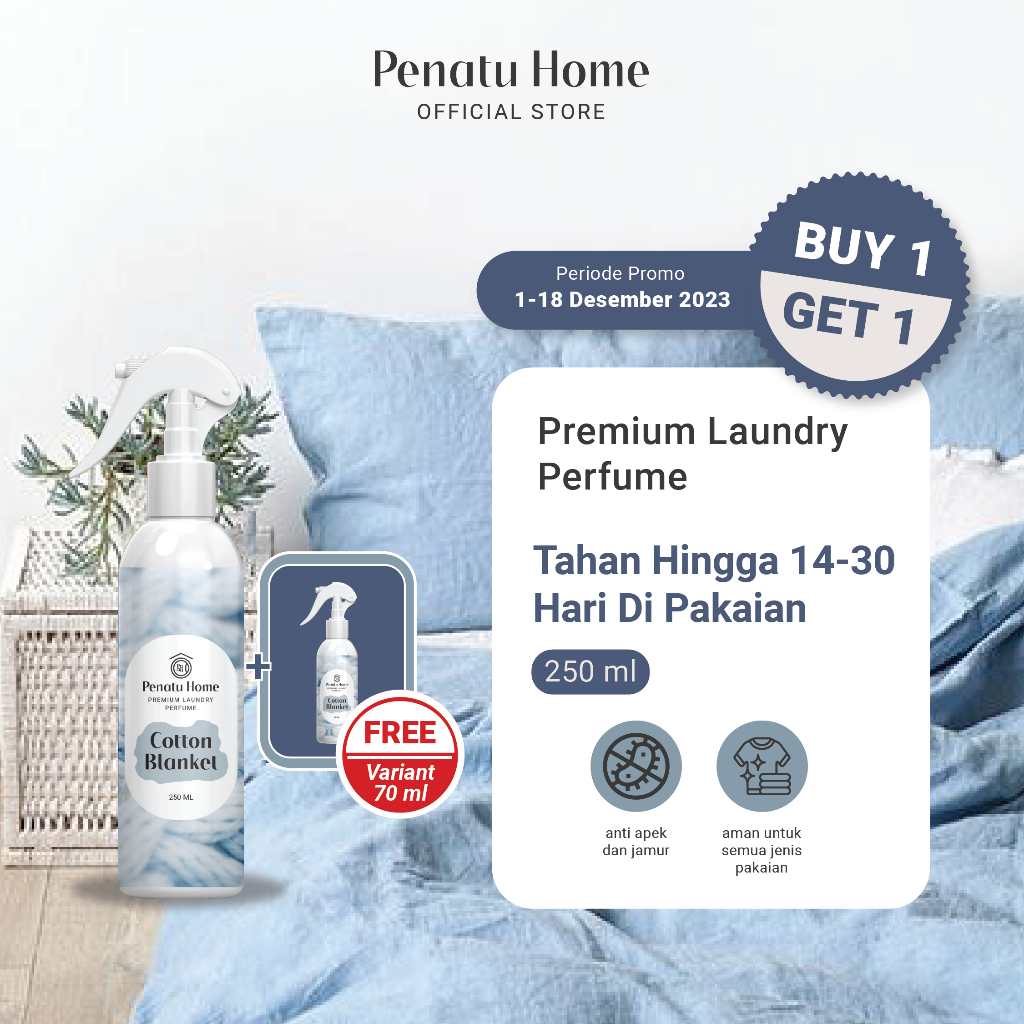 Jual BUY 1 GET 1 FREE 70 ML | Parfum Laundry Premium Penatu Home ...