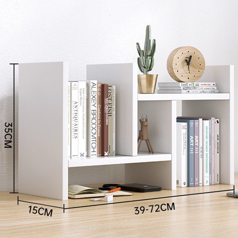 Jual Rak Buku Rak Kayu Serbaguna Rak Atas Meja Kuat dan Kokoh Bookshelf ...