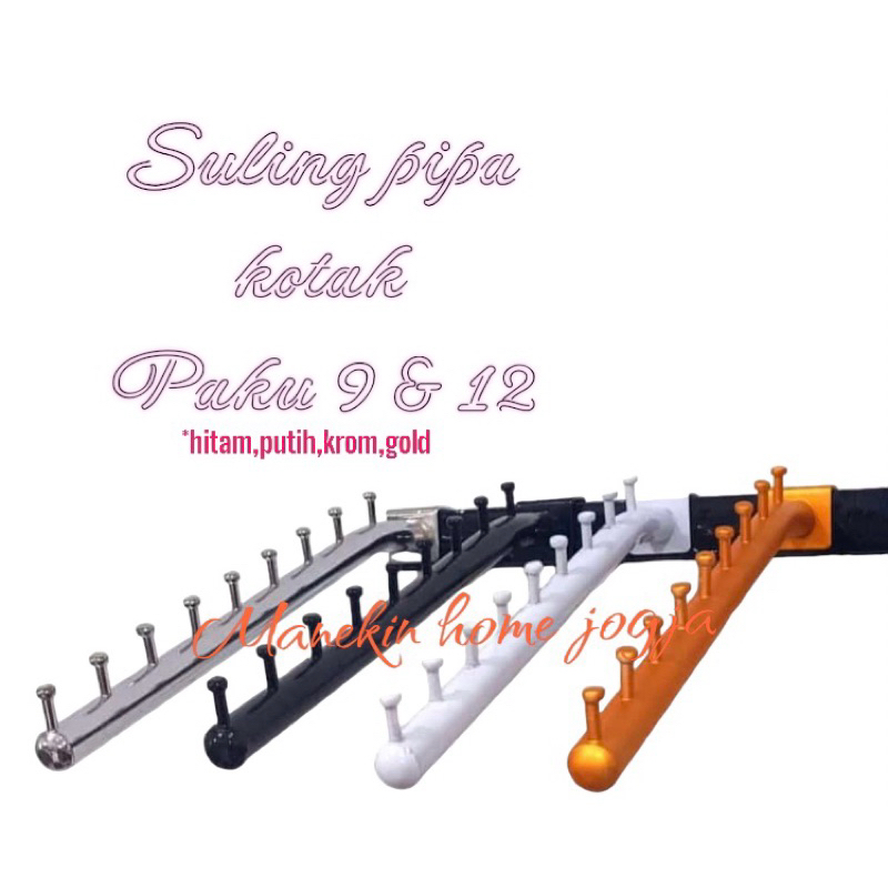 Jual Suling pipa kotak Gold/hitam/putih | Shopee Indonesia