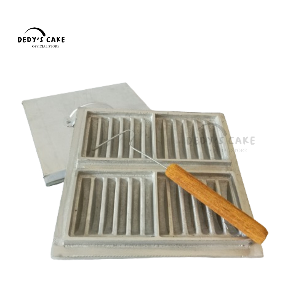 Jual Cetakan Kue Pancong Bandros Lumer Rangin Sekat 24 Lubang | Shopee ...