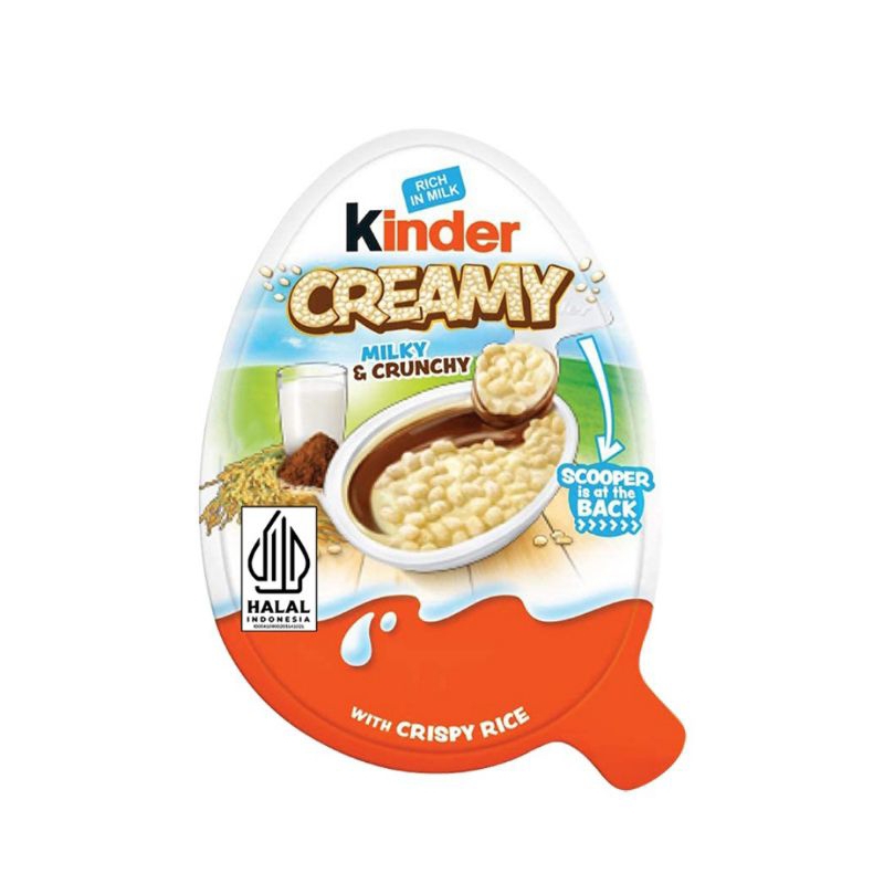 Jual Kinder Creamy Milky & Crunchy with Crispy rice 19 g | Shopee Indonesia