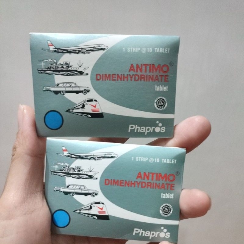 Jual ANTIMO strip isi 10 tablet mabuk perjalanan | Shopee Indonesia