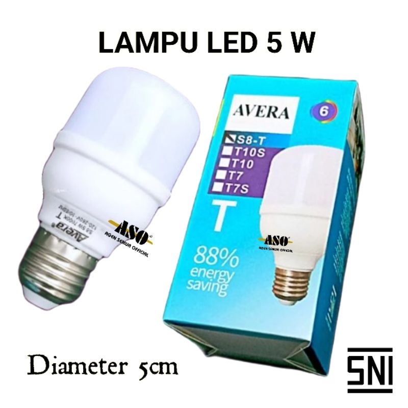 Jual LAMPU LED AVERA | kualitas terbaik | Led Bulb light capsule super terang SNI PROMO ...