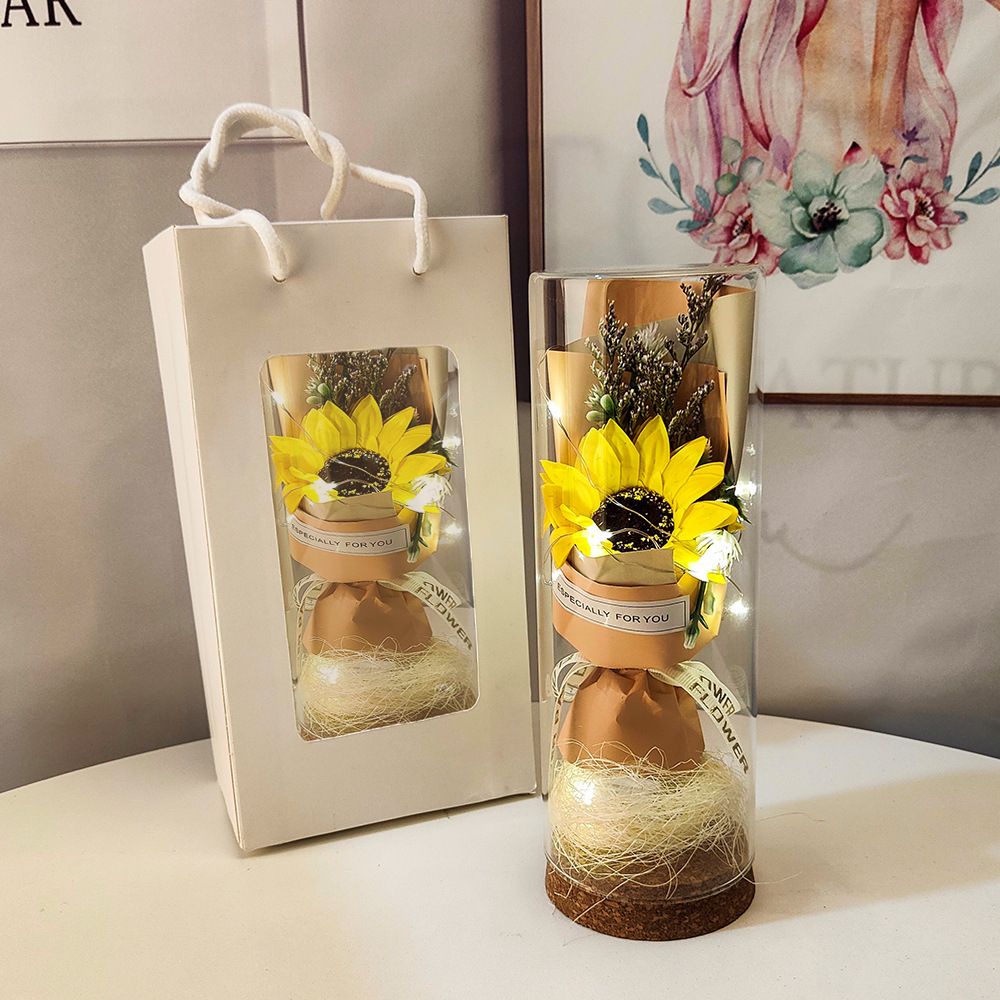 Jual AINYROS Bucket Bunga Dekorasi Artificial Flower Bucket with LED ...