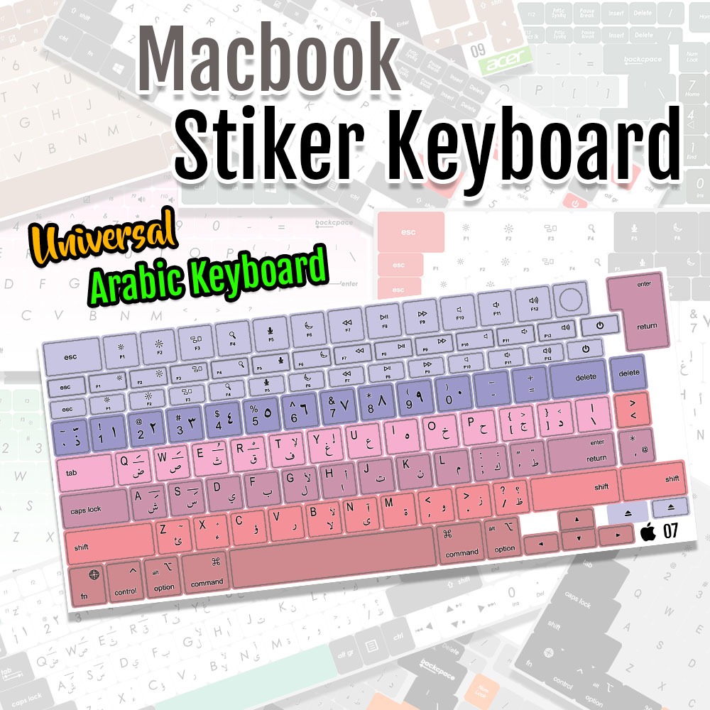 Jual Stiker Keyboard MACBOOK | Universal Garskin Keyboard macbook ...