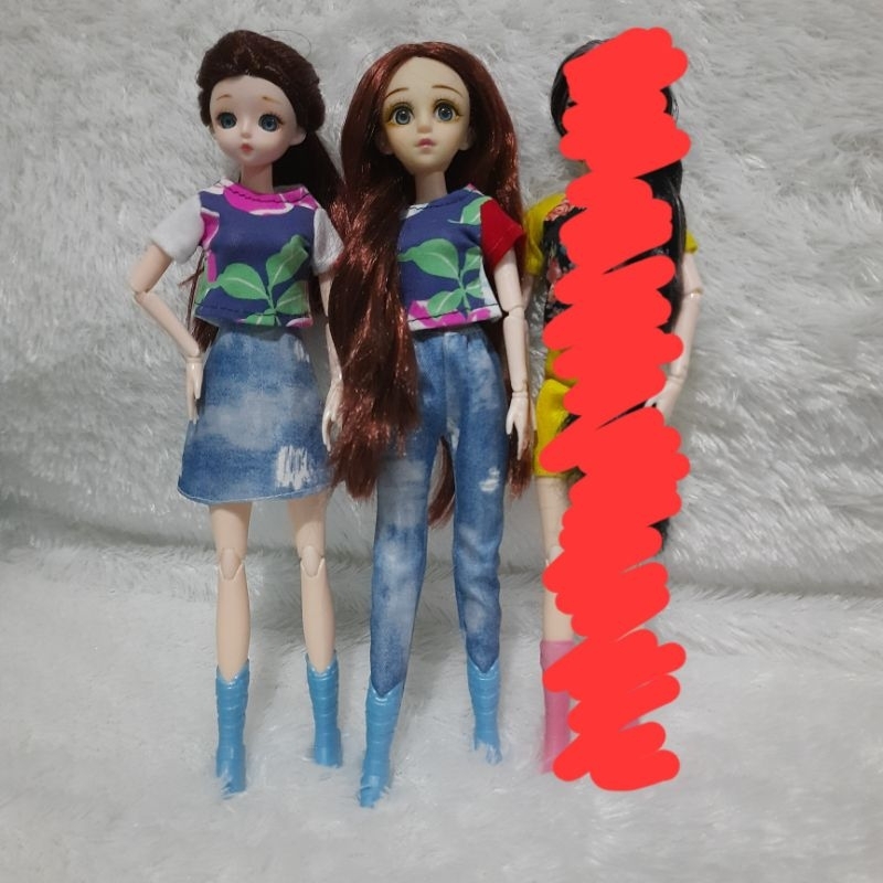 Jual boneka barbie korea pivotal mata 3D preloved bekas murah cantik ...