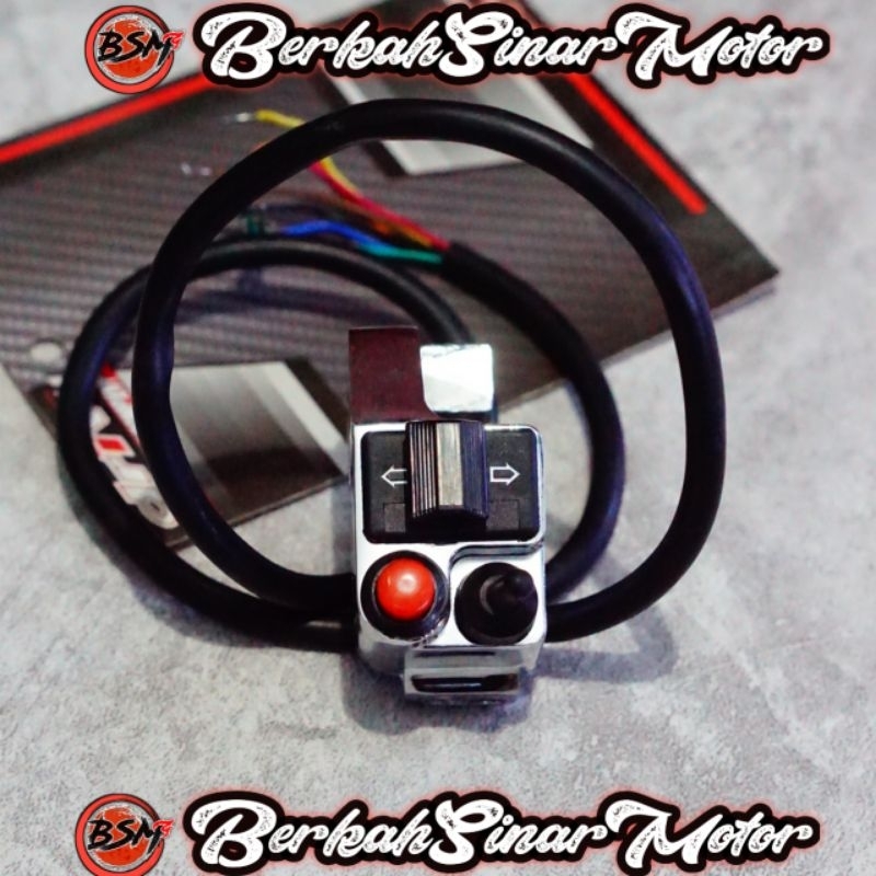 Jual holder kiri motor warna chrome driv saklar kiri motor chrome ...