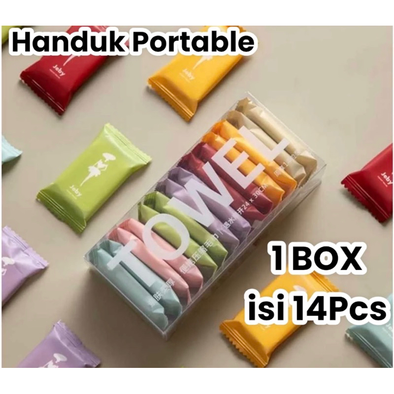 Jual Handuk Wajah Travel Portable Disposable Sekali Pakai / Sachet ...