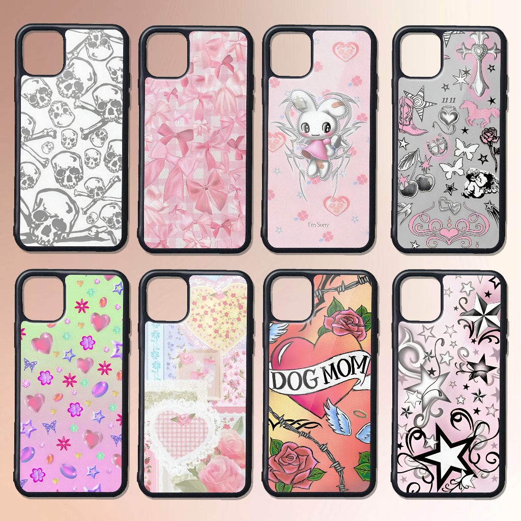 Jual CASE CUSTOM RUBBER IPHONE ANDROID CASING ALL TYPE TEMA VINTAGE Y2K ...