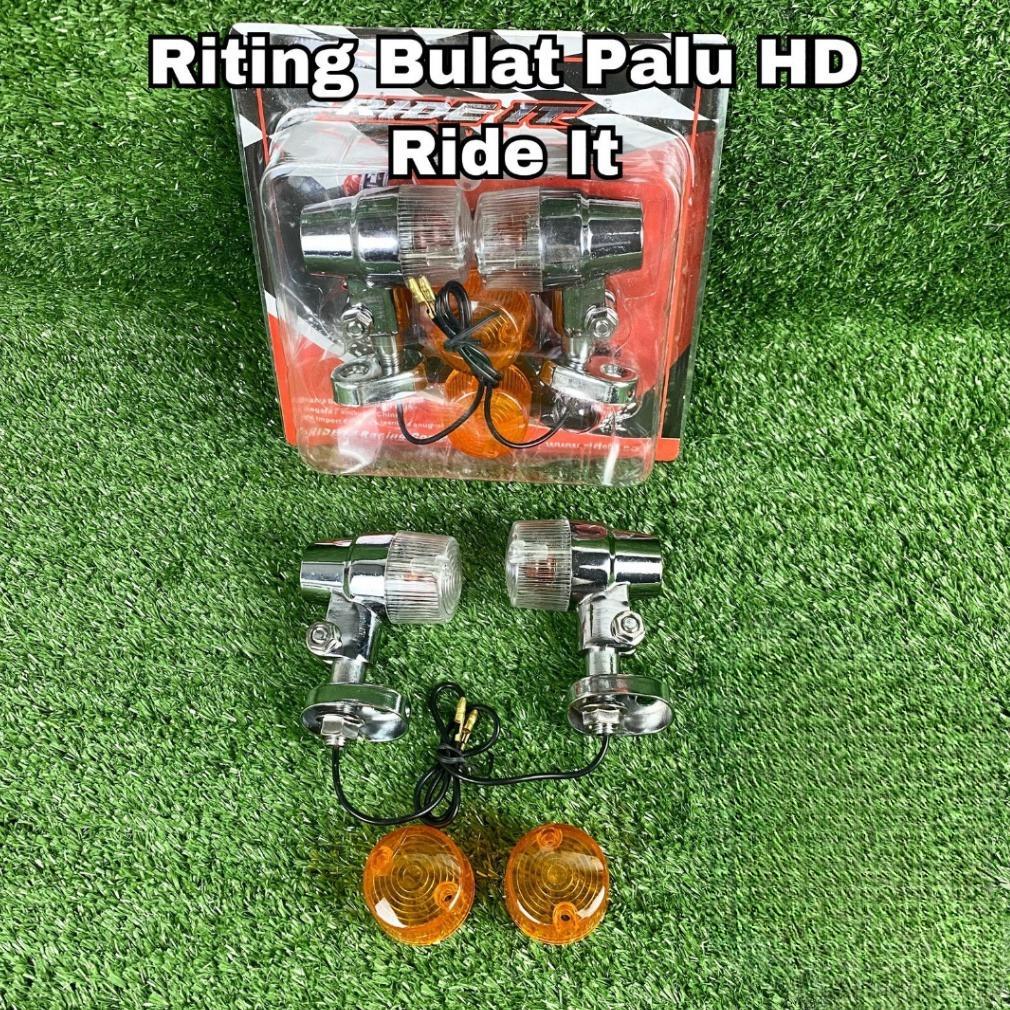Jual Riting Bulat Palu HD Chrome Lampu Sein CB Classic Ride IT Double ...
