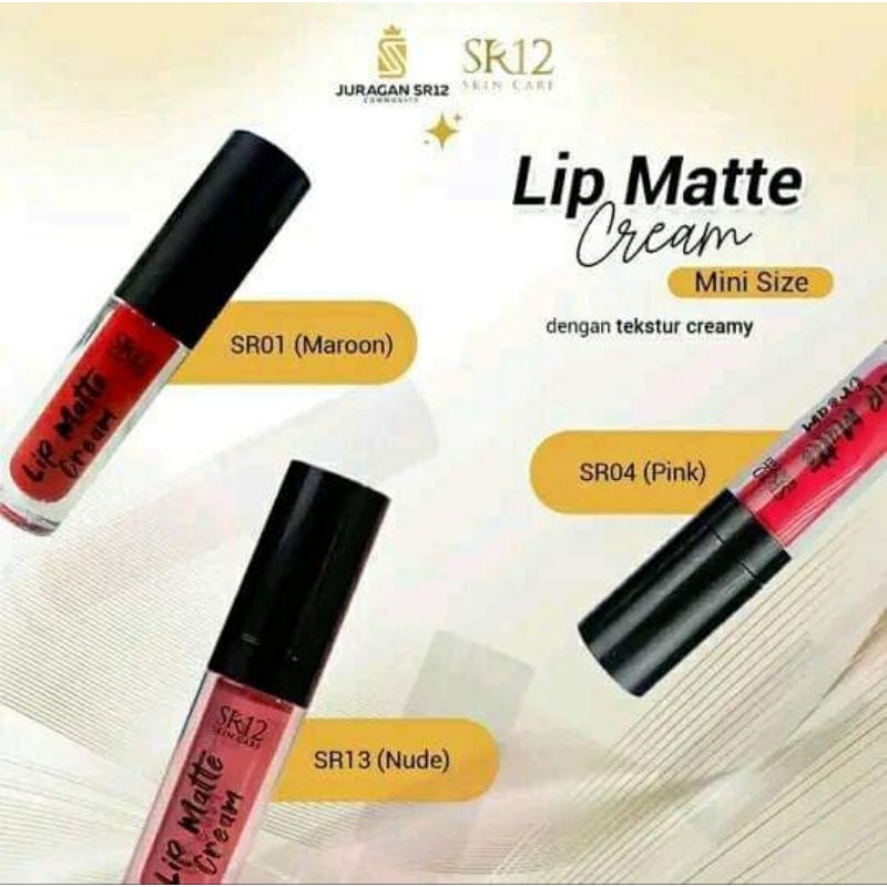 Jual Lip Matte Cream SR12 all varians/Lip cream Long LastingSR12 | Shopee Indonesia