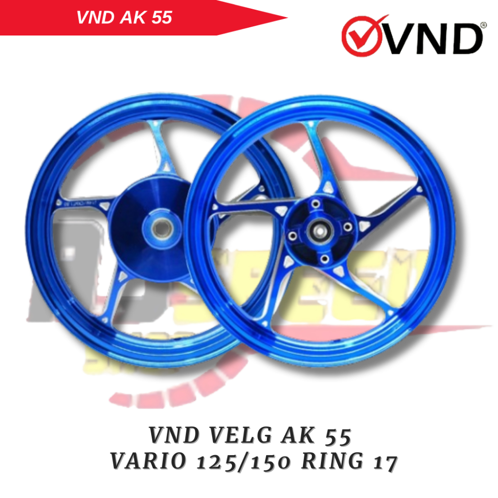 Jual VND Velg AK 55 Vario 125 / Vario 150 RING 17 140x17 & 160x17 ...