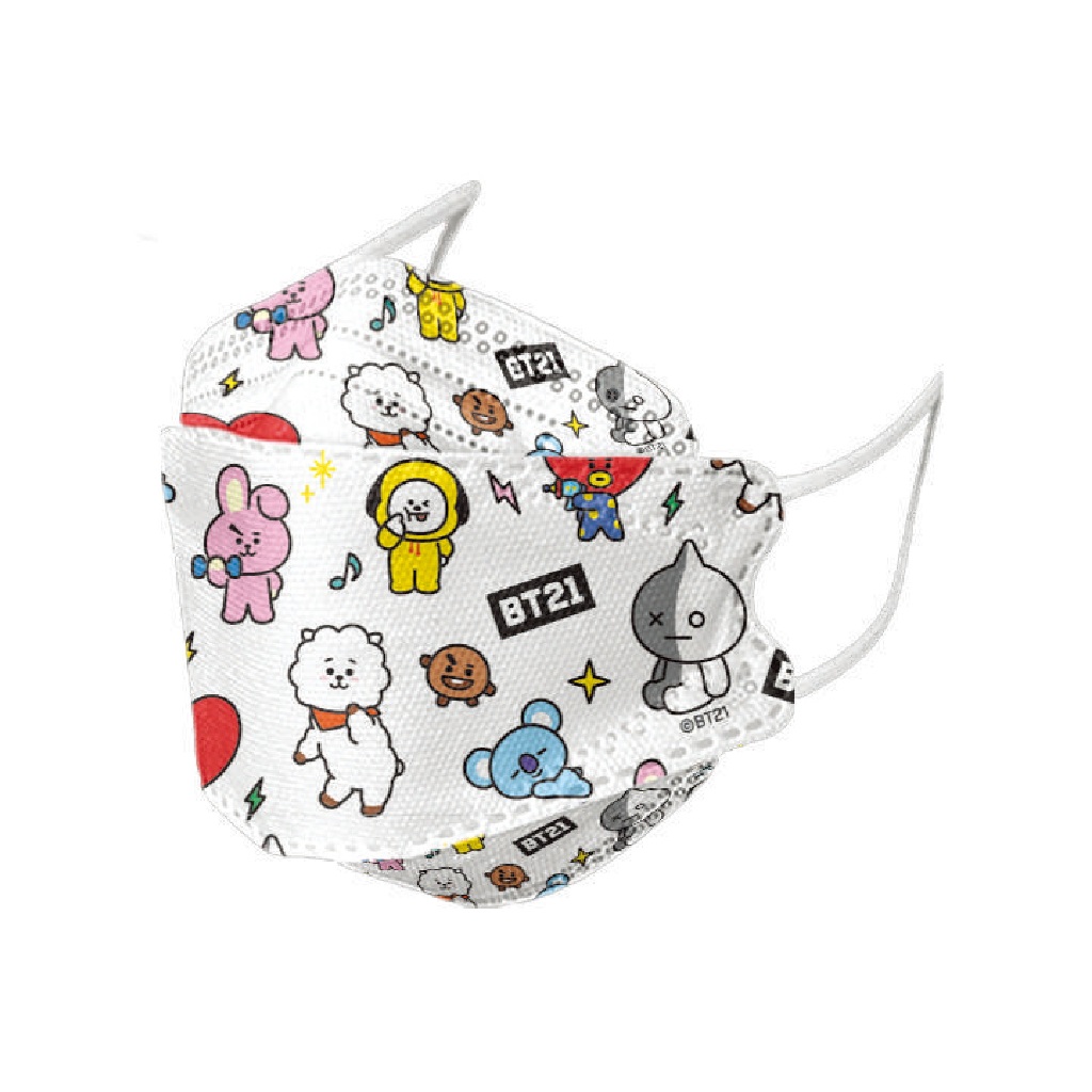 Jual MIU MASK - BT21 KF94 Mask Kids (4Ply) ISI 48 | Shopee Indonesia