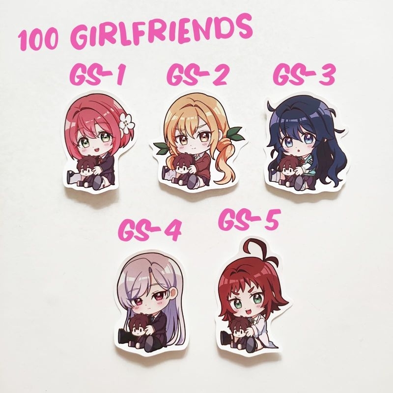 Jual Sticker Anime Hyakkano The 100 Girlfriends Who Really Love You ...