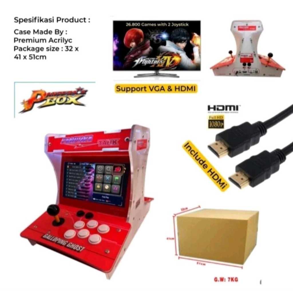 Jual Retro Games Dingdong Gameboy Pandora Dua Layar Dua Player 26800 ...