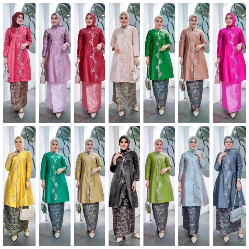 Jual Setelan kebaya taveta payet songket by pelangi jaya | Shopee Indonesia