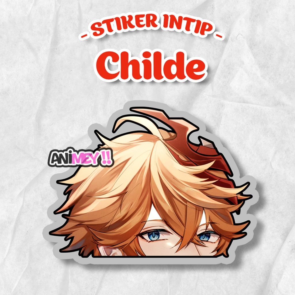 Jual Stiker Intip Childe Genshin Impact / Sticker Anime Waterproof ...