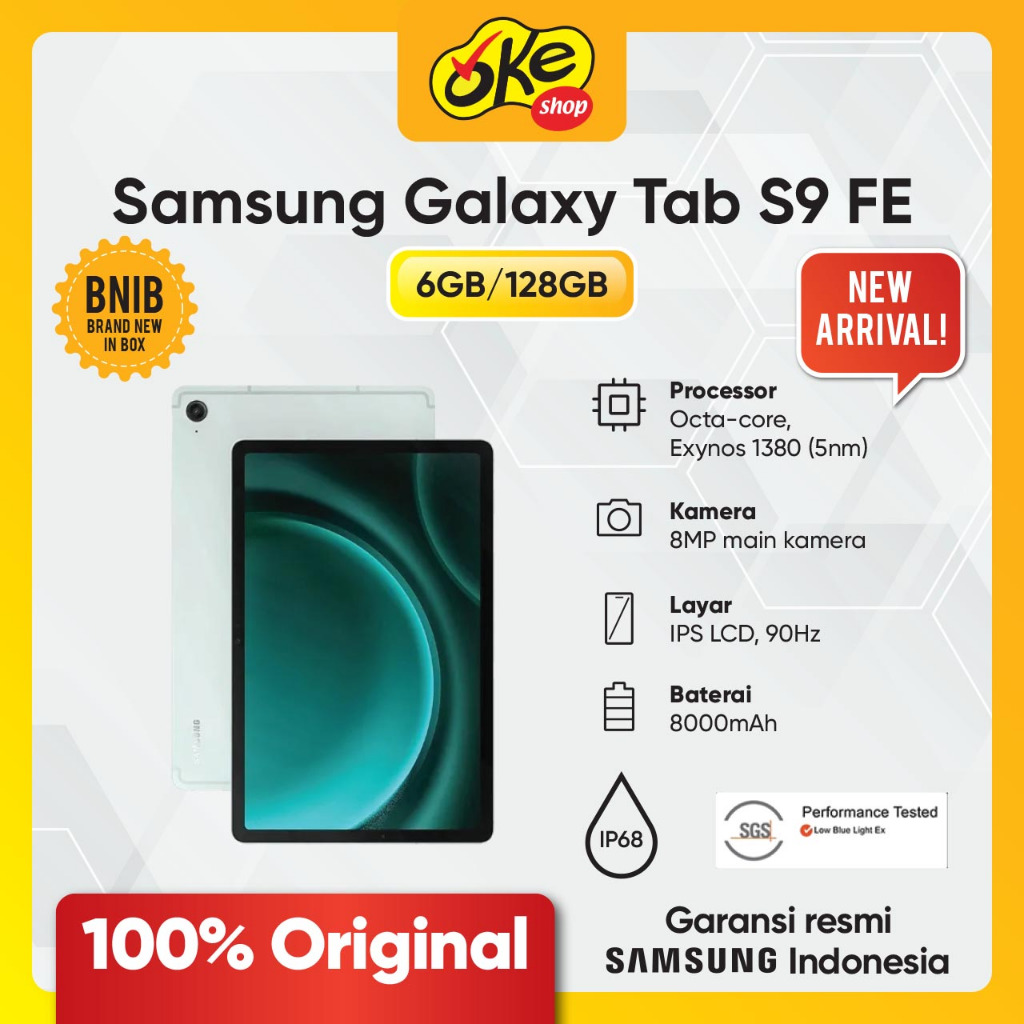 Jual Samsung Galaxy Tab S9 FE 5G Wifi 6/128GB | Shopee Indonesia
