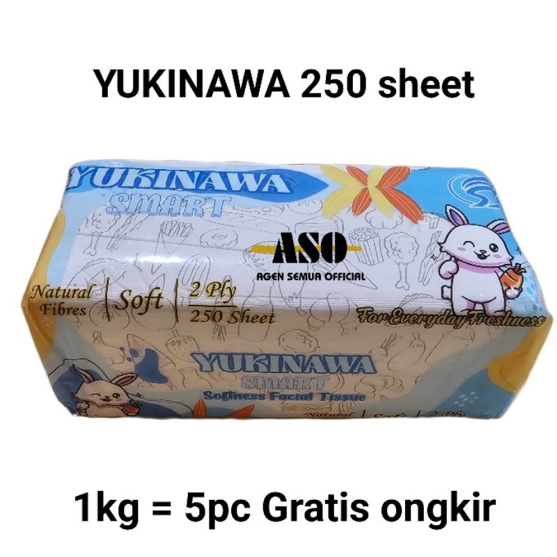 Jual Tisu Tissue Yuki 250 sheet 2ply Facial Yukinawa Tisu Wajah PROMO ...