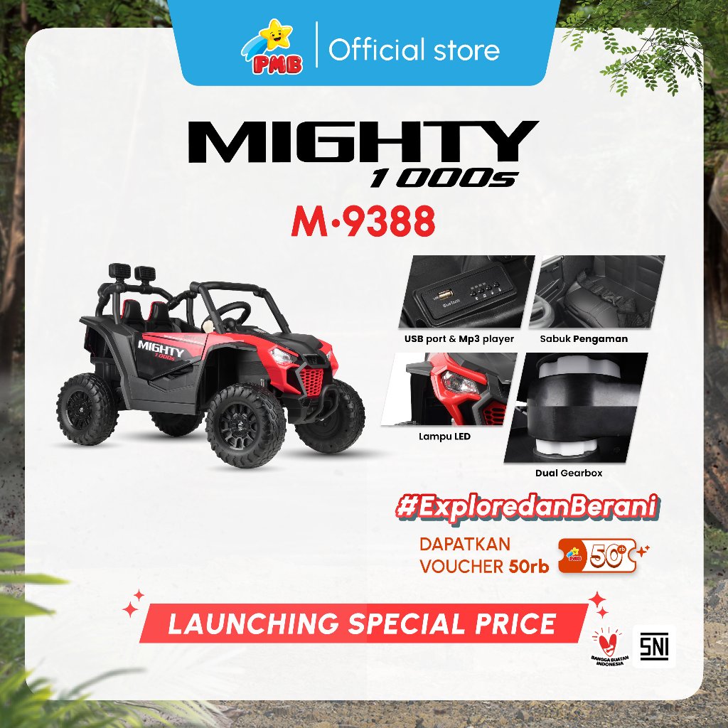 Jual Mainan Anak Mobil Aki M9388 MIGHTY 1000S – PMB Toys | Shopee Indonesia