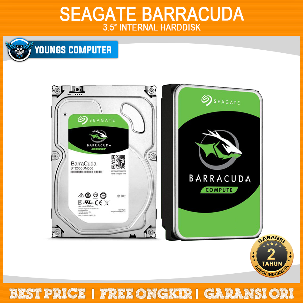 Jual HARDDISK PC 3.5" SEAGATE BARRACUDA 1TB 2TB 4TB - MFI RESMI 2 TAHUN ...