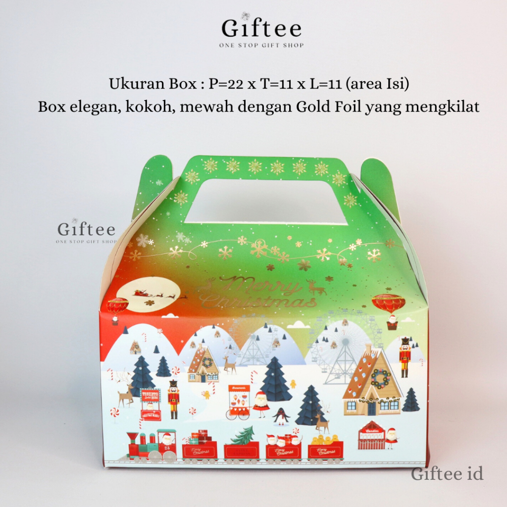 Jual BOX HAMPERS MEWAH GABLE BOX LEBARAN KEMASAN PARCEL SOUVENIR ...