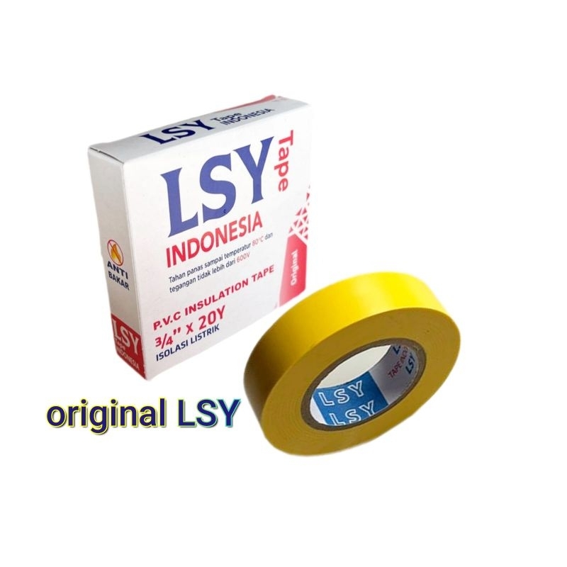 Jual isolasi listrik original LSY TAPE / PVC solasi kabel warna ( CBM ...
