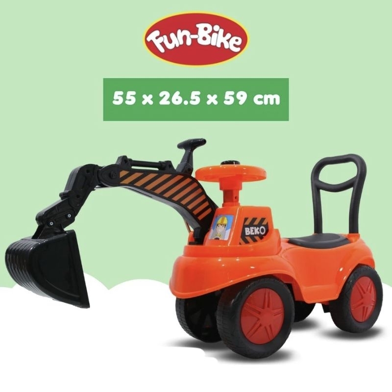 Jual Mobil Duduk Anak Plus Musik Fun Bike Beko / Mobil Keruk Duduk ...