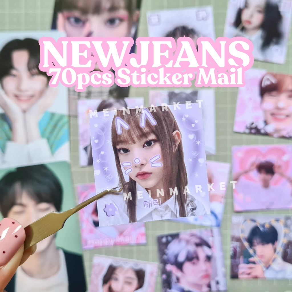 Jual Sticker NewJeans Kpop 4*4cm Stiker Mail Mails Packing Custom ...