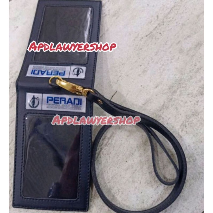 Jual Name Tag Id Card Tempat Kartu Tali kulit Logo PERADI advokat ...