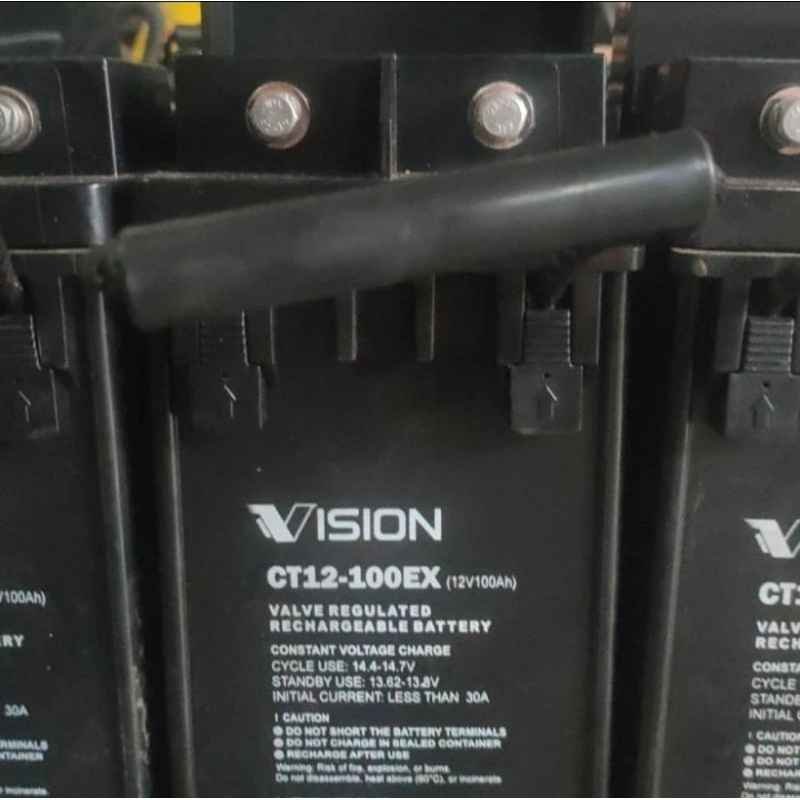 Jual battery vrla merek vision 12v 100ah | Shopee Indonesia