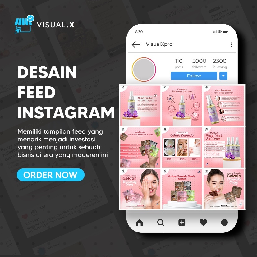 Jual Jasa Desain Feed Instagram Custom Lucu Skincare Profesional ...