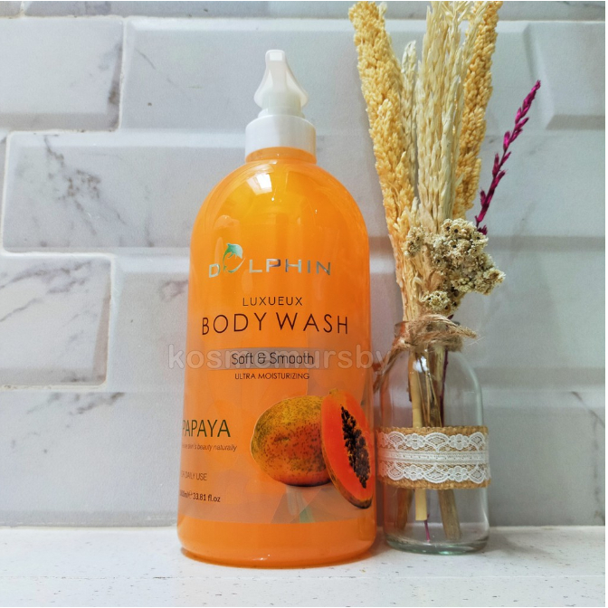 Jual DOLPHIN BODY WASH SABUN CAIR PAPAYA 1000ML | Shopee Indonesia