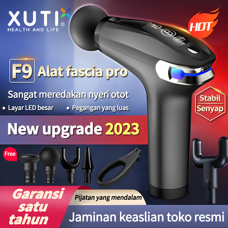 Jual XUTI Alat Pijat Elektrik 4 in 1 Alat Pijat LCD Display Massage Gun ...