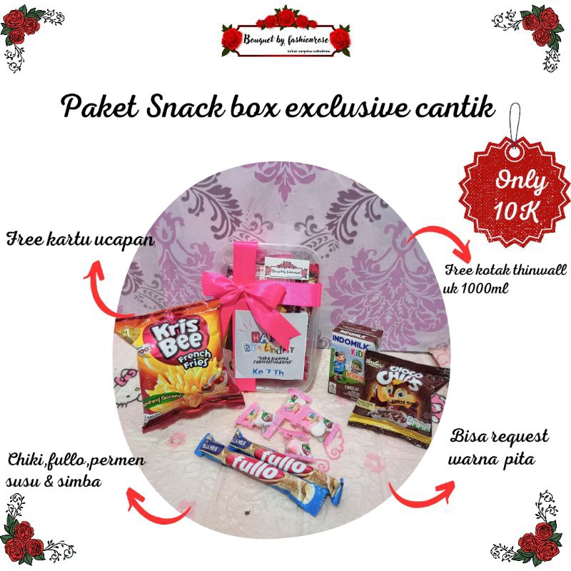 Jual PAKET SNACK BOX ULTAH HAMPERS SNACKBINGKISAN SNACK ULTAH IDULFITRI ...