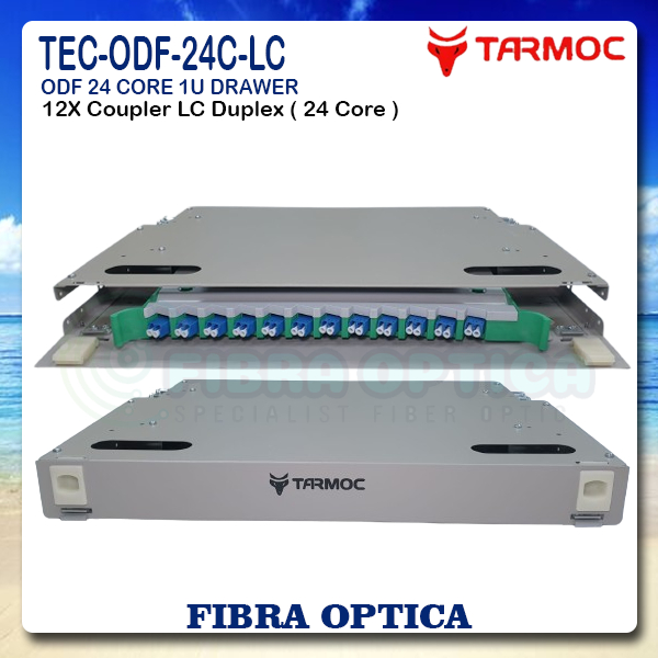 Jual Fiber Optic ODF/OTB 24 Core LC Lengkap Rackmount | ODF 24C LC ...