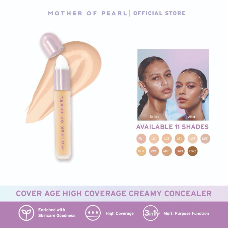 Jual MOP Mother of Pearl - Cover Age High Coverage Creamy Concealer ...